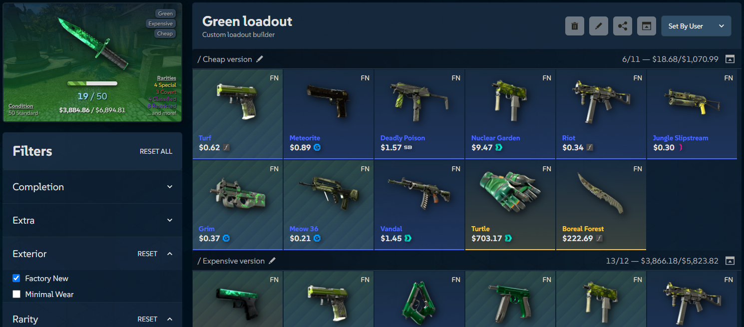 CSLoadout | Create, Track & Share Custom CS2 Loadouts