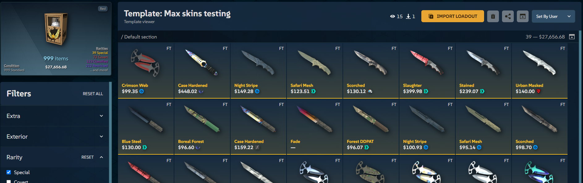 CSLoadout | Create, Track & Share Custom CS2 Loadouts